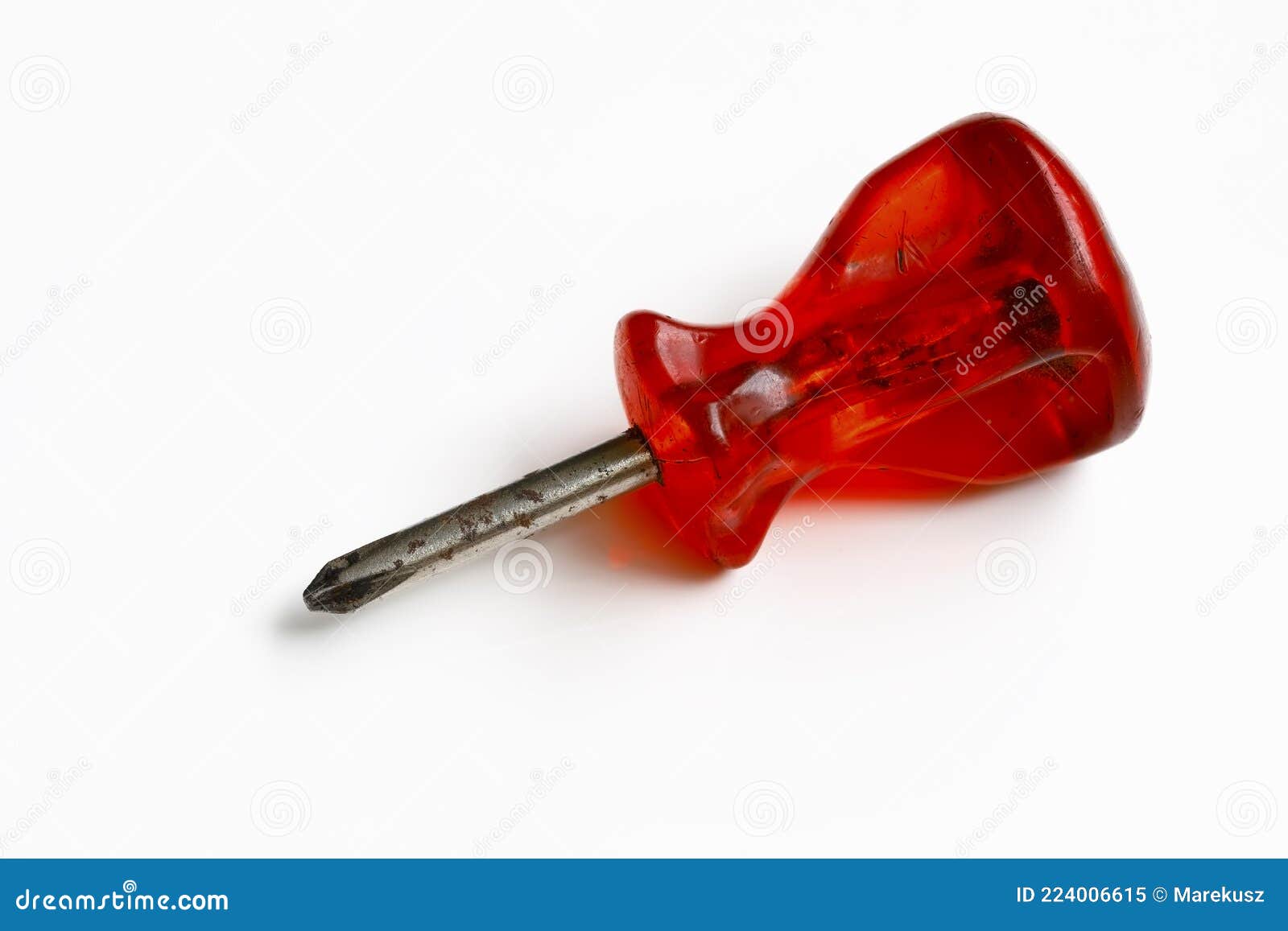 One Screwdriver with Red Handle Stock Image - Image of industrial ...