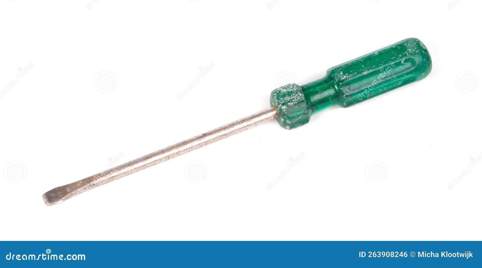 Old Screwdriver Isolated on White Stock Photo - Image of screwdriver ...