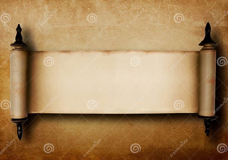 Old scroll stock photo. Image of religion, brown, ancient - 13583402