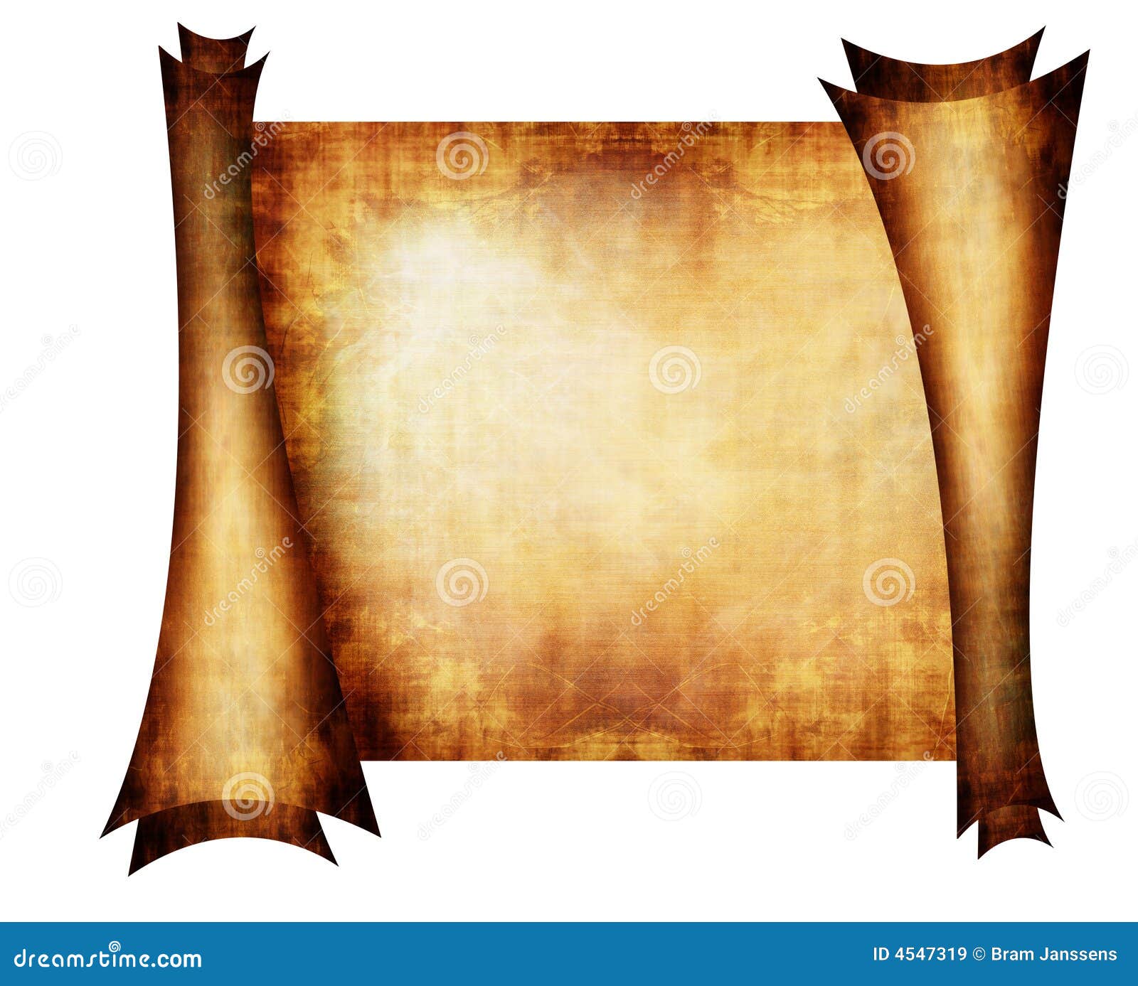 Old scroll stock illustration. Illustration of grungy - 4547319