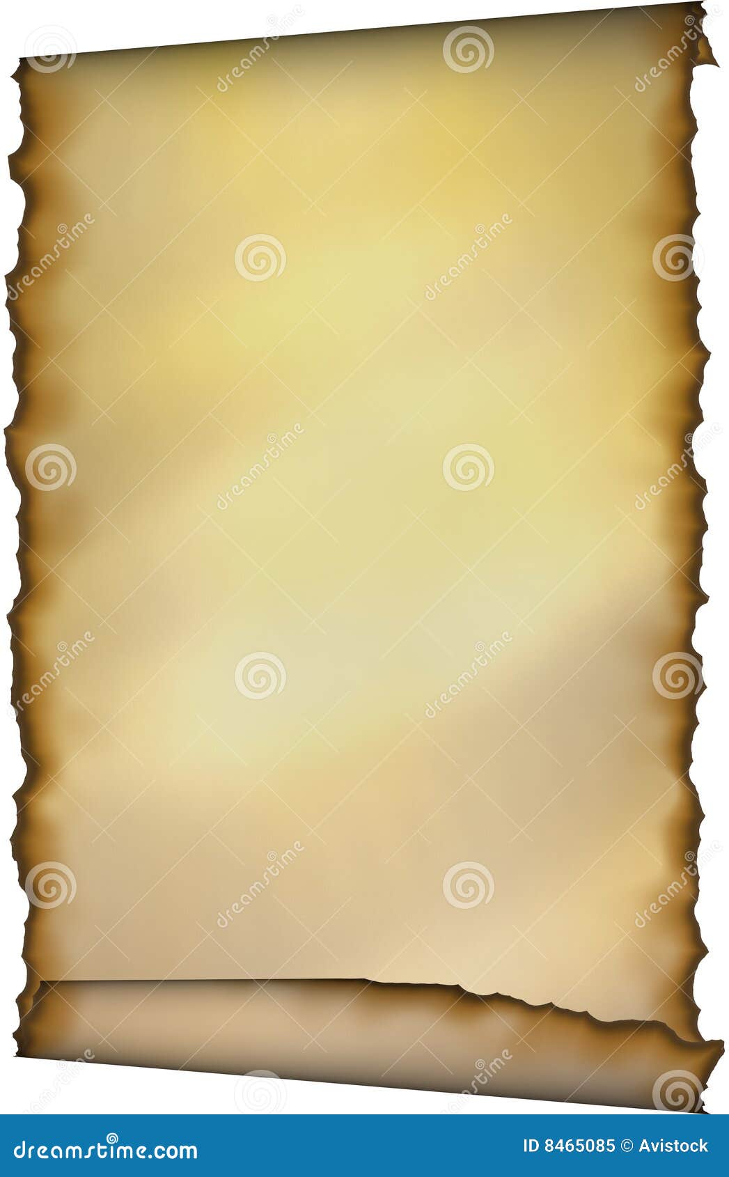 Old Scroll with Burnt Edges Stock Illustration - Illustration of ...