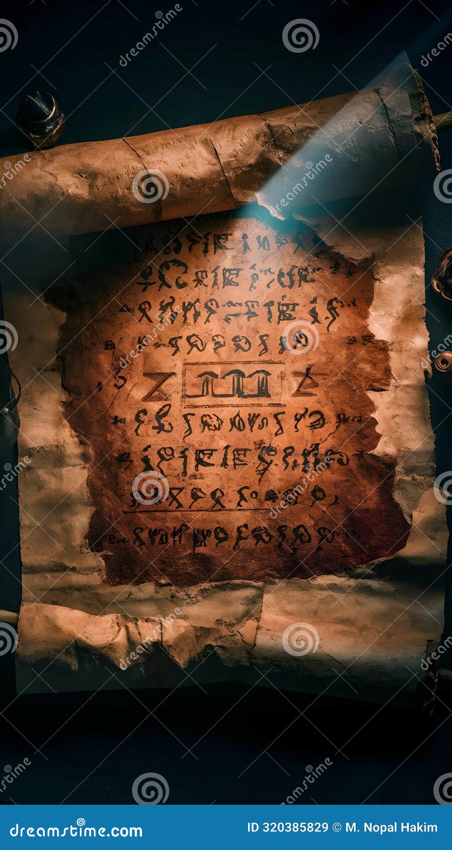 Old Scroll With Mysterious Pirate Ship Royalty-Free Cartoon ...