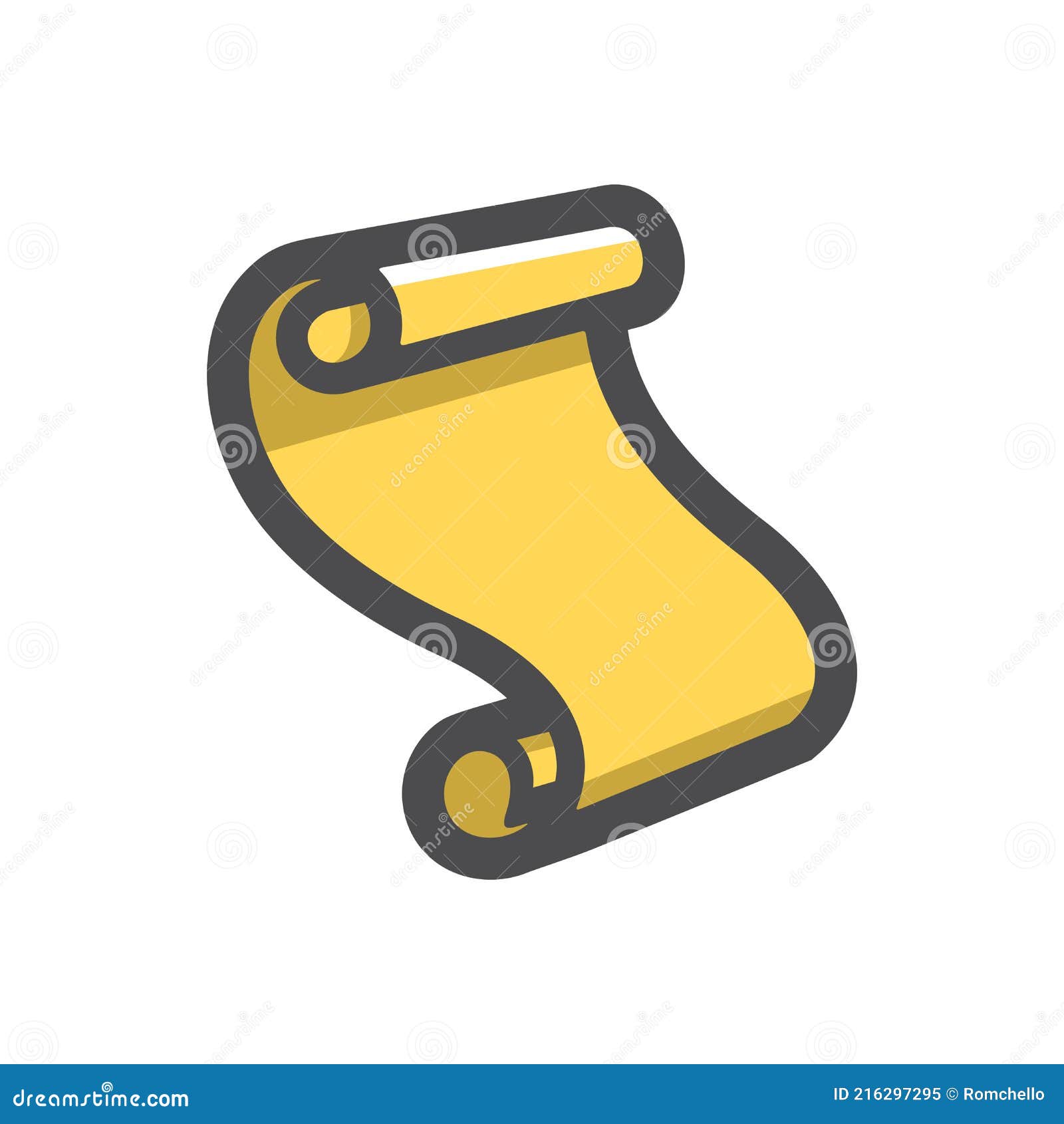 Old Scroll Paper Vector Icon Cartoon Illustration Stock Vector ...