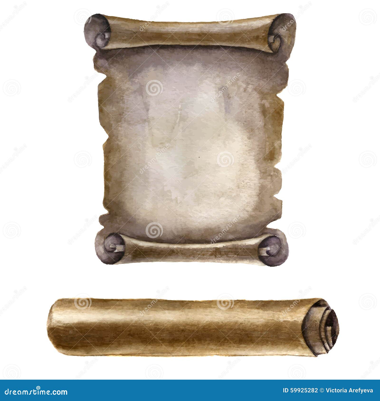 Old scroll paper. stock illustration. Illustration of design - 59925282
