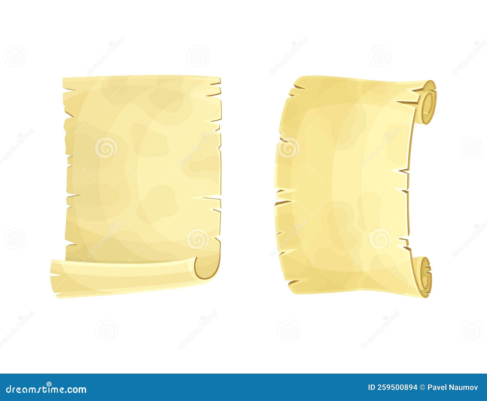 Old Scroll or Roll of Papyrus, Parchment or Paper Containing Writing ...