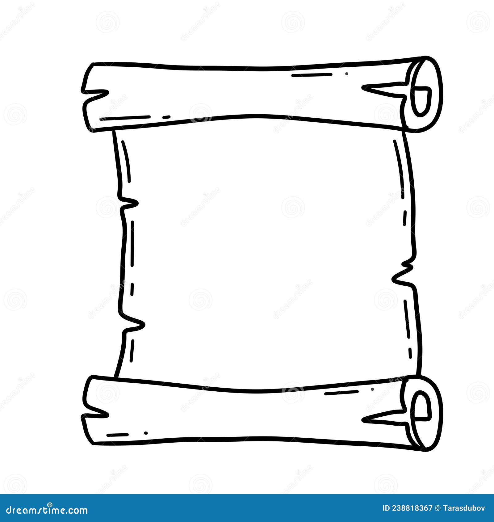 Old Scroll. Template for Antique Text. Medieval Papyrus Stock Vector ...