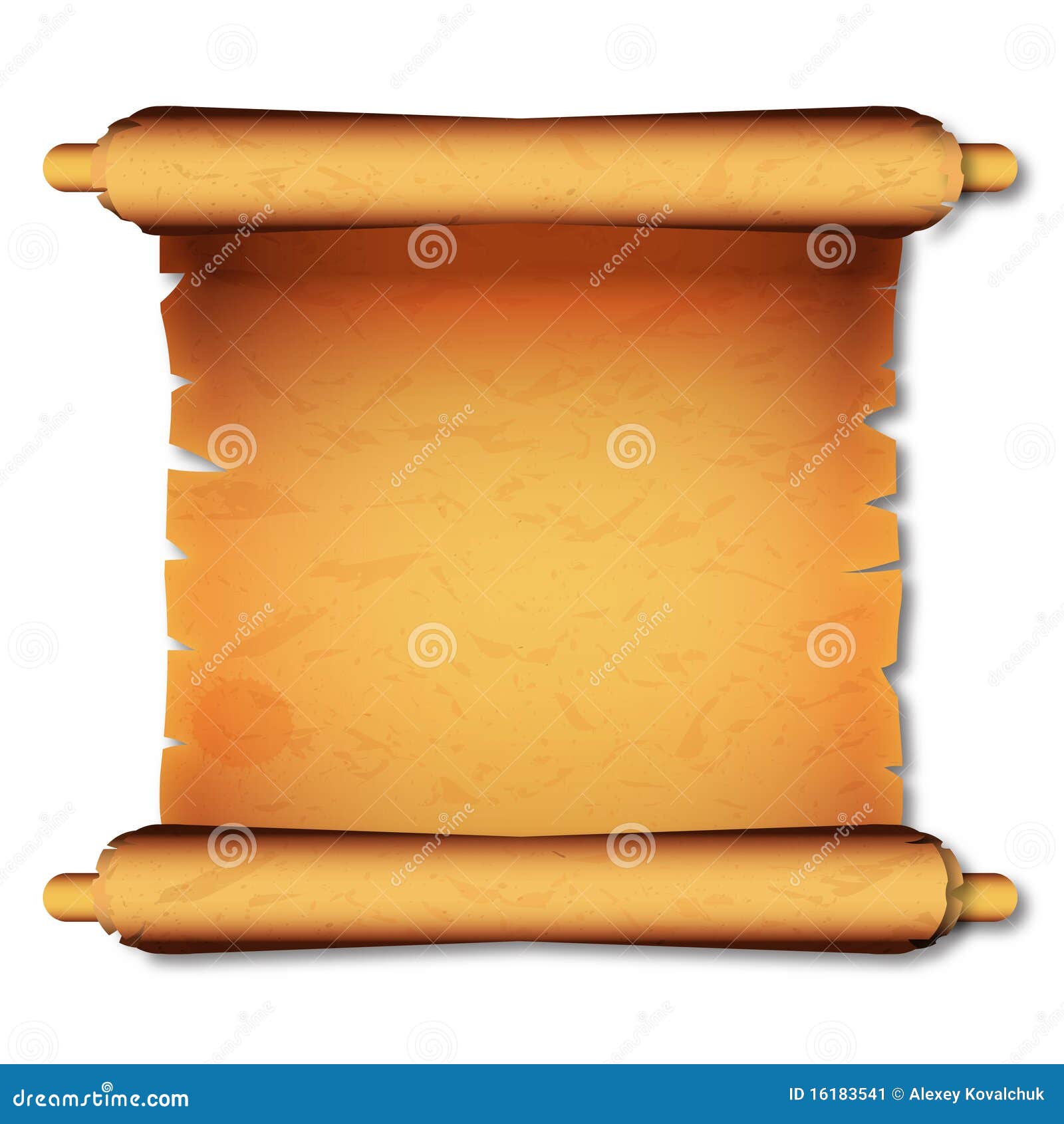 Old scroll vector stock vector. Illustration of manuscript - 16183541