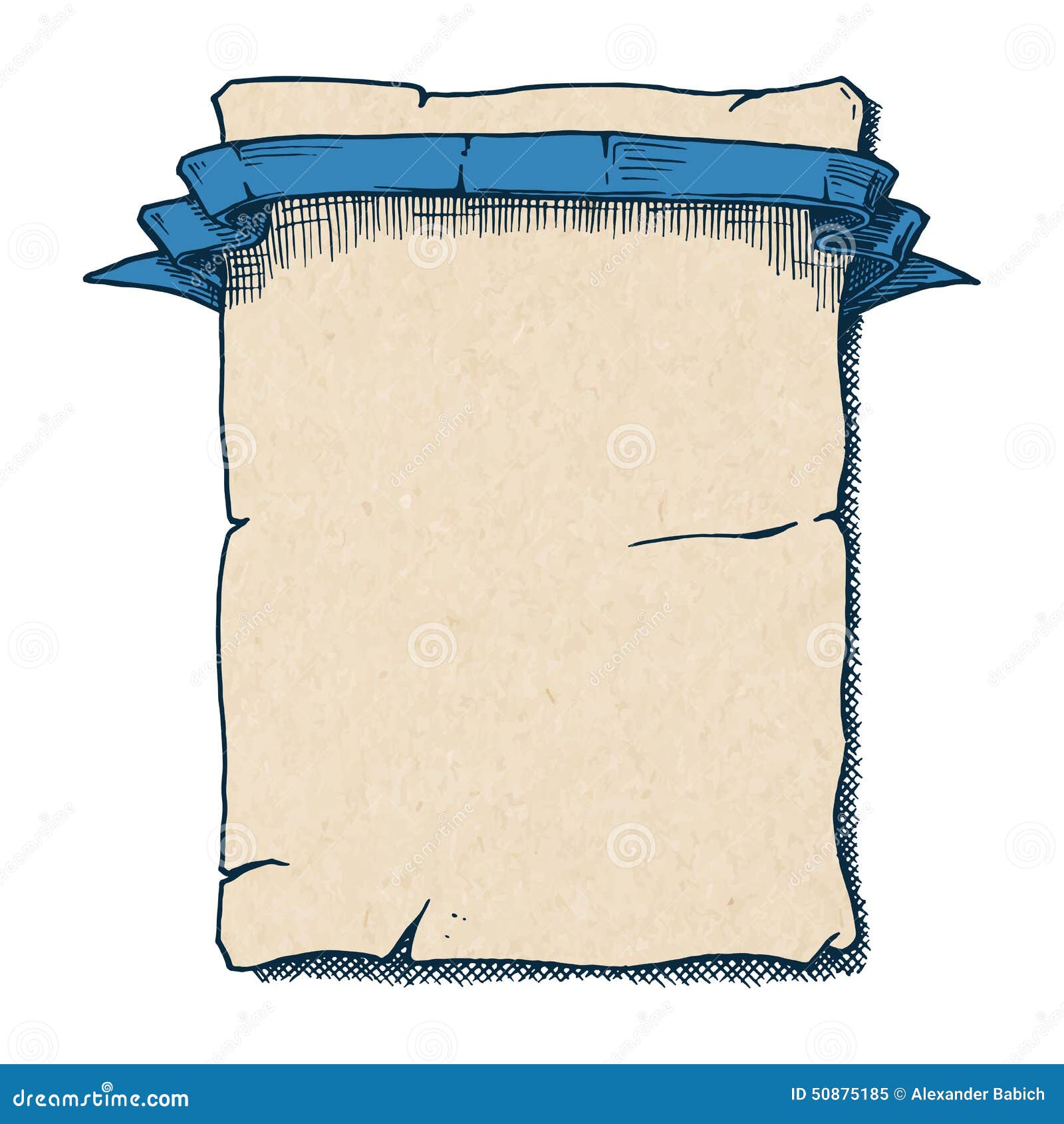 Old scroll stock vector. Illustration of outline, design - 50875185