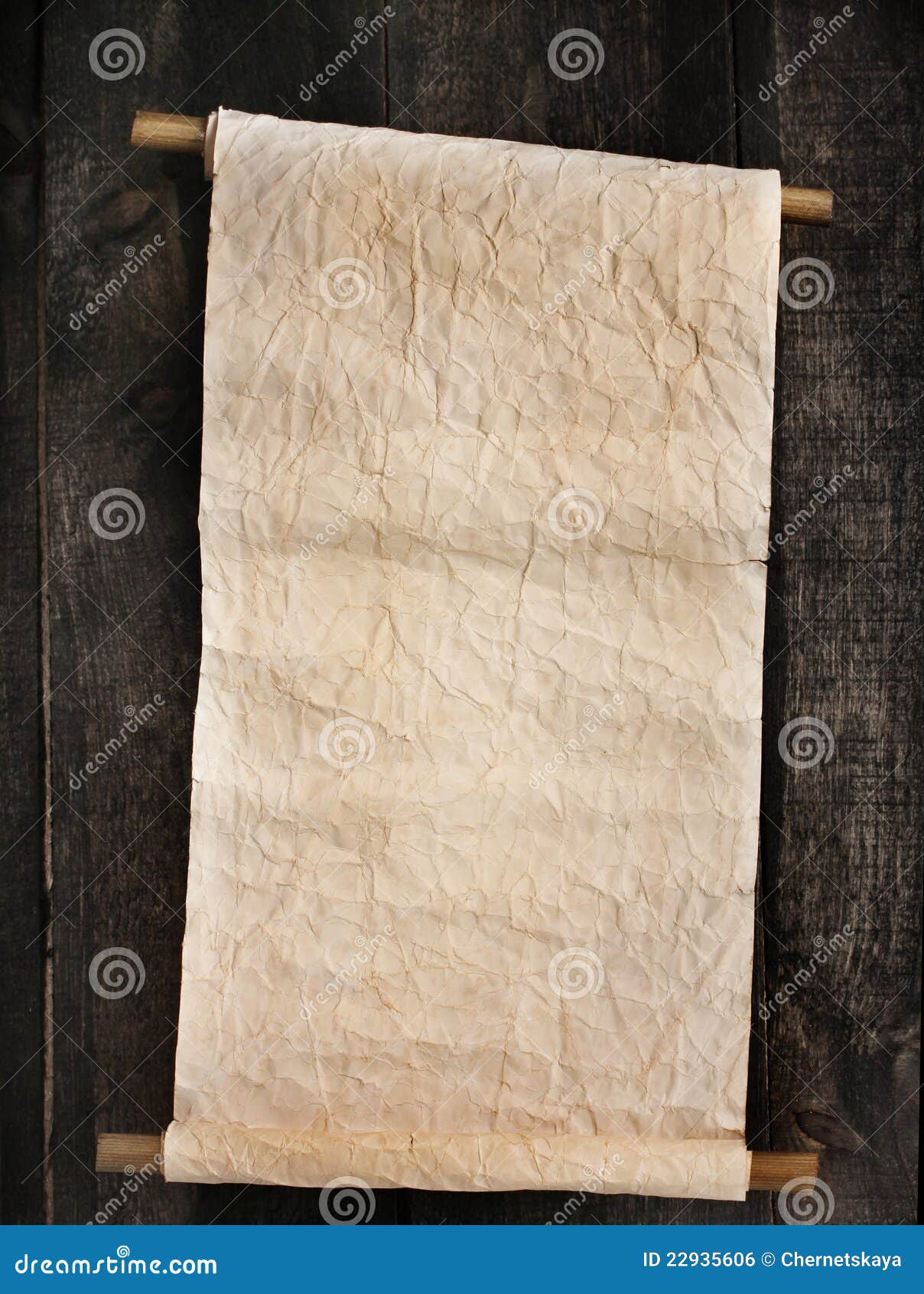 Old scroll on wooden stock photo. Image of paintings - 22935606