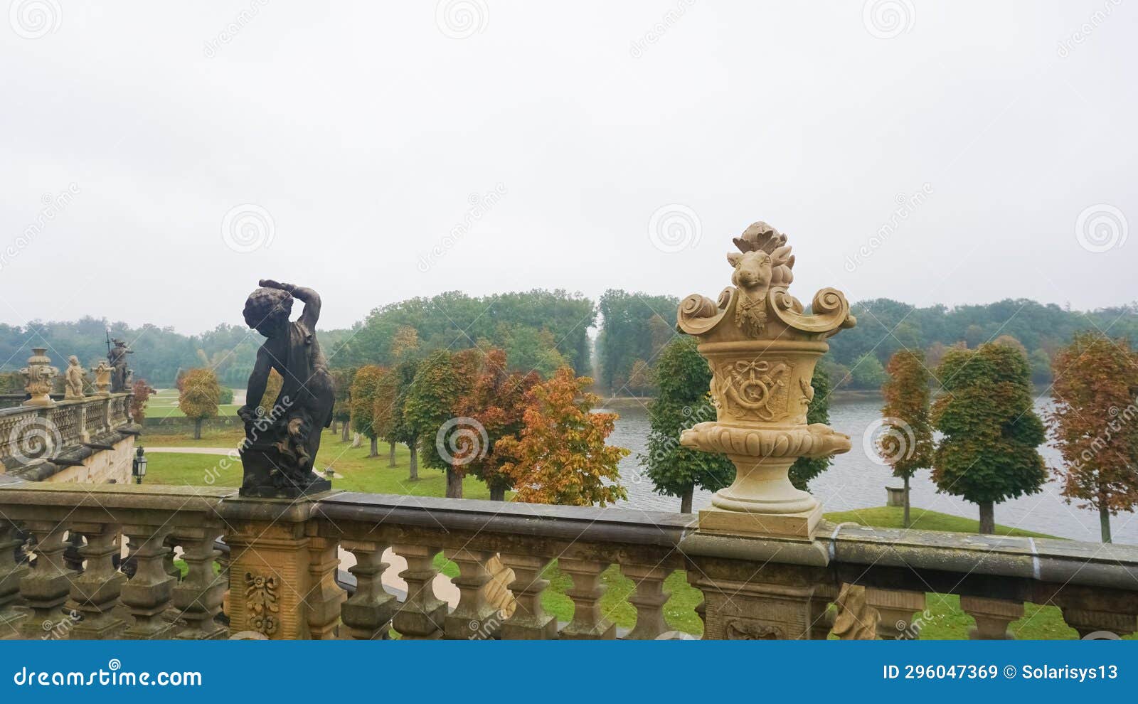 Sculpture on the Balustrade of Moritzburg Castle Editorial Stock Image ...