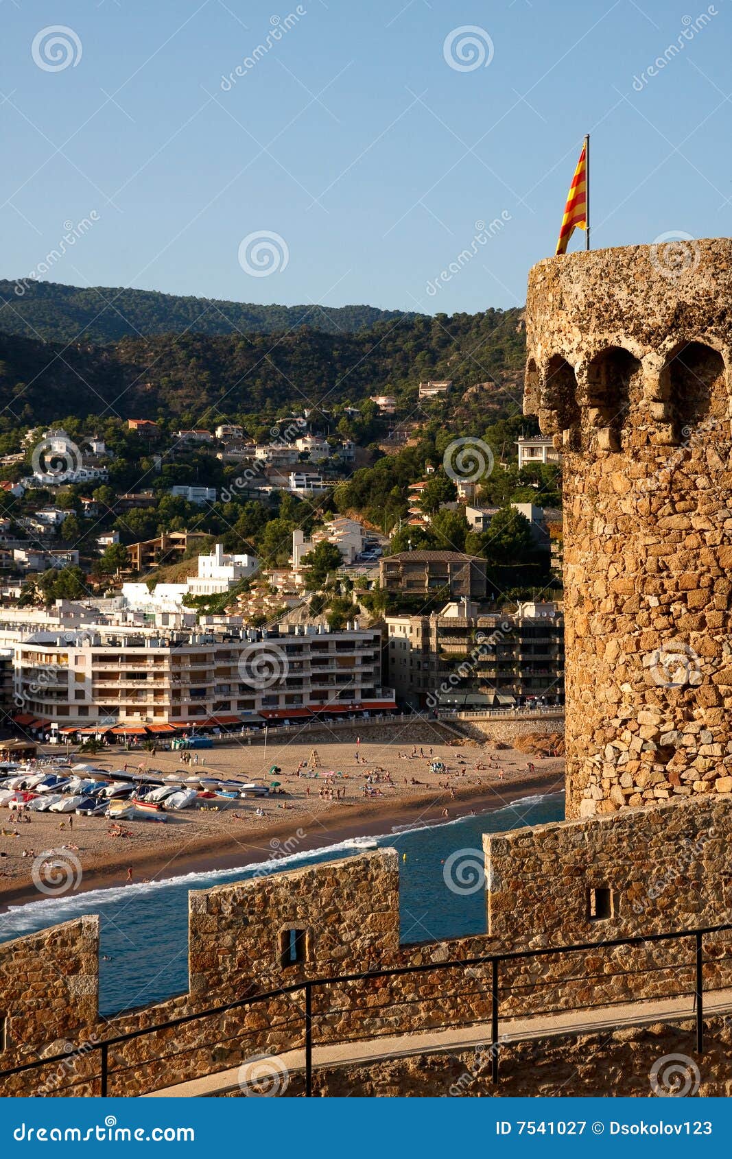 Old sea lookout tower stock image. Image of flag, area - 7541027