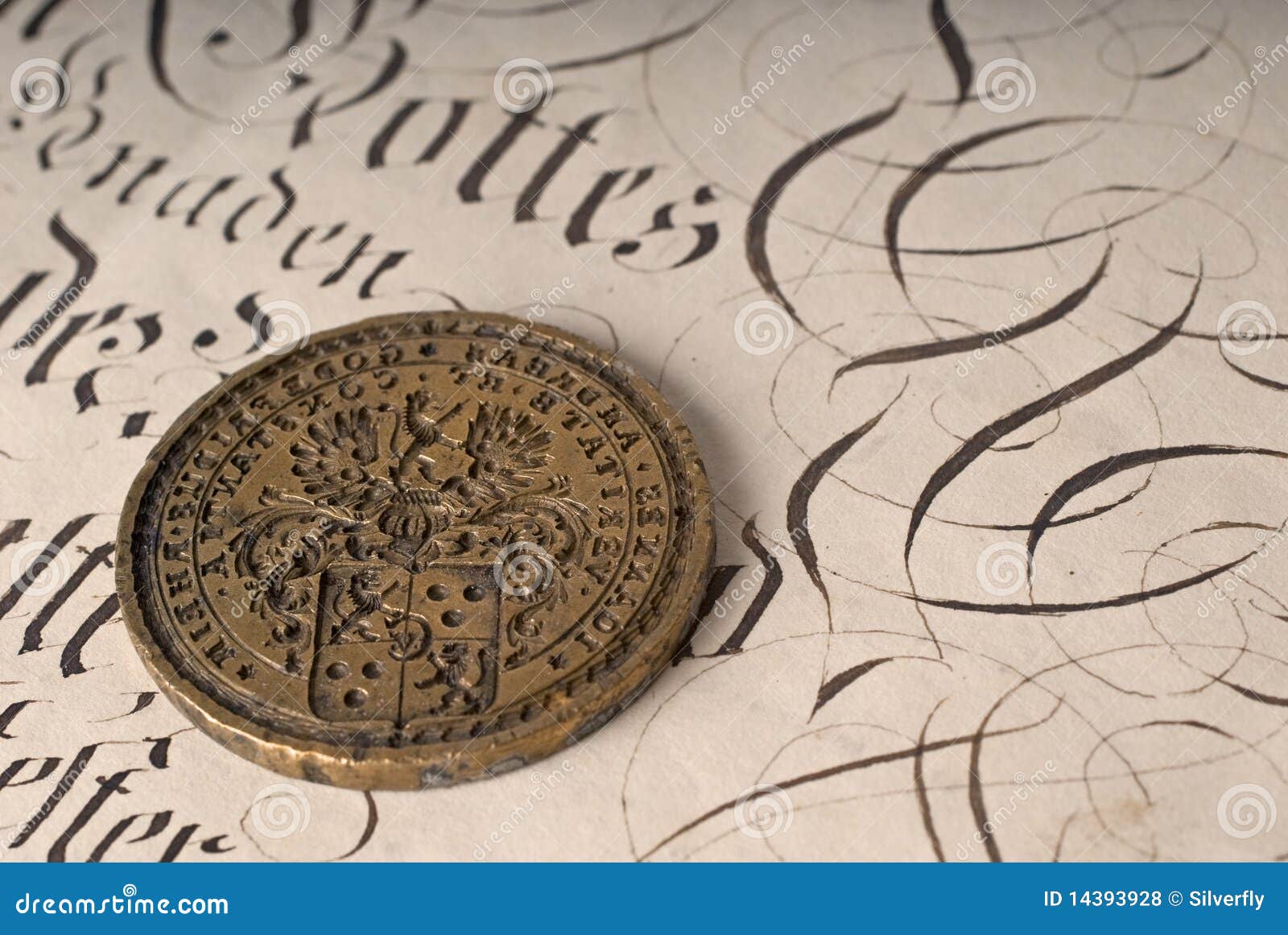 Old Seal stock photo. Image of letters, ancient, antiquarian - 14393928