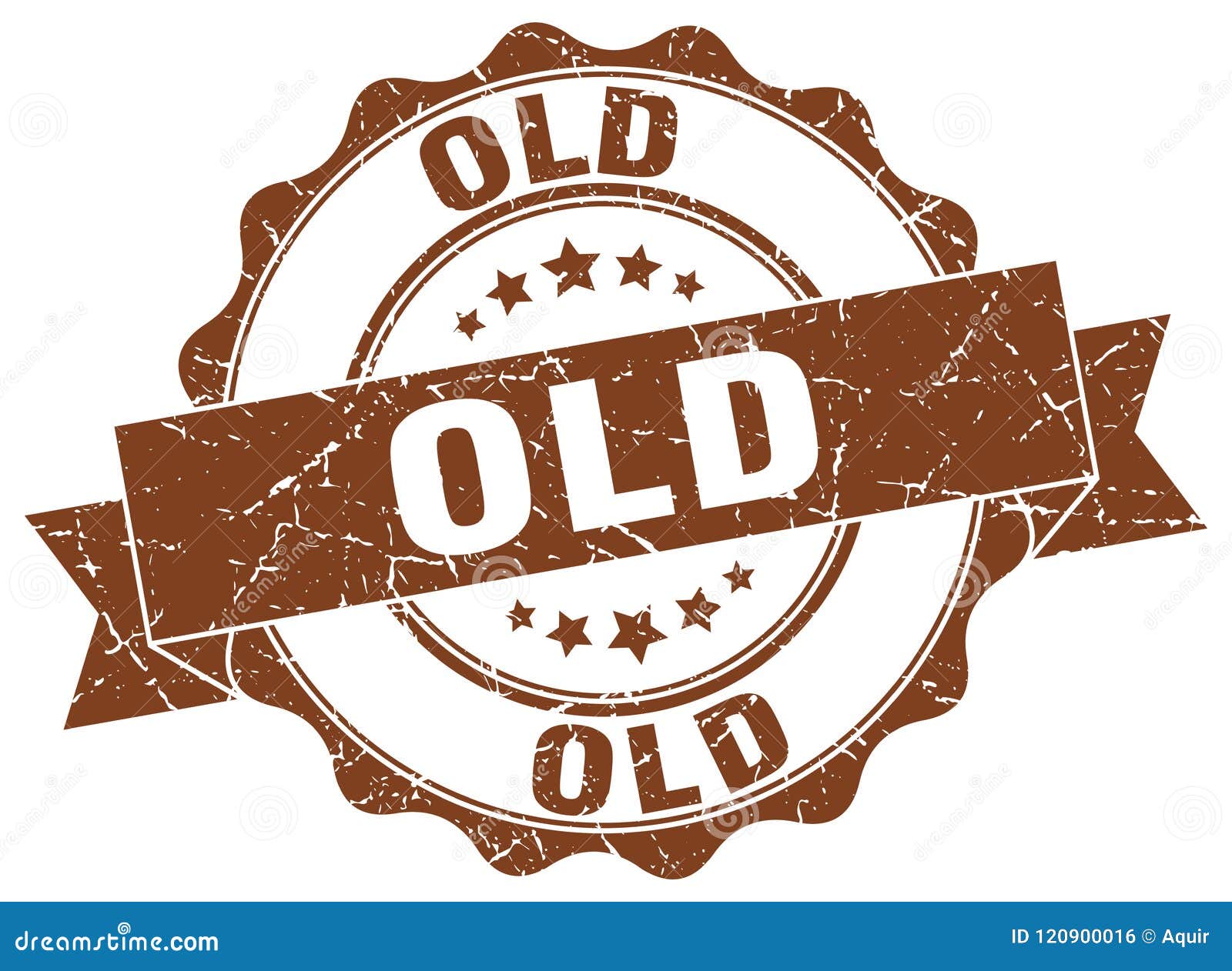 Old seal. stamp stock vector. Illustration of band, vintage - 120900016