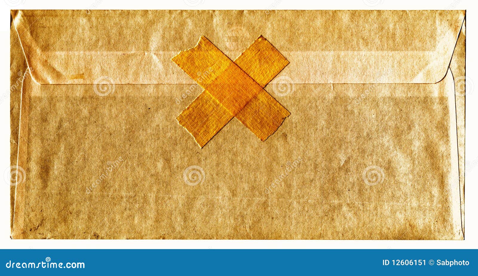 Old sealed envelope stock image. Image of brown, background - 12606151