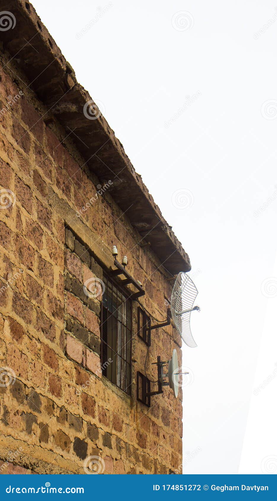 Old Secret Laboratory Under the White Clouds Stock Photo - Image of ...
