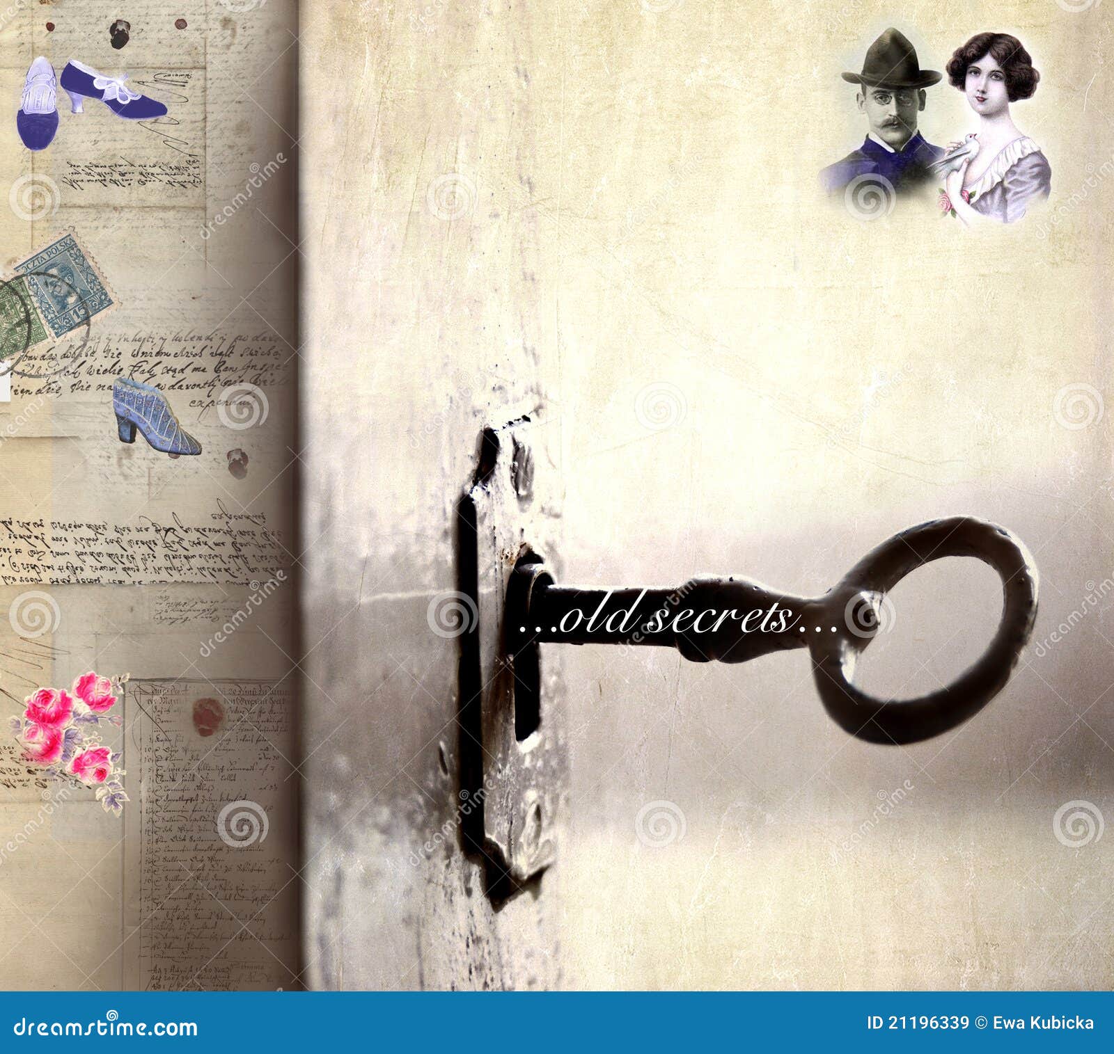Old Secrets Under Lock and Key Stock Image - Image of papers, remember ...