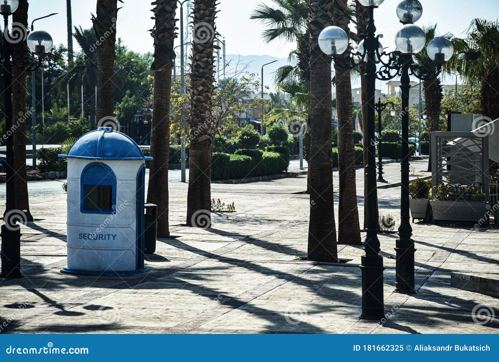 Old Security Booth in an Egyptian Hotel Stock Image - Image of danger ...