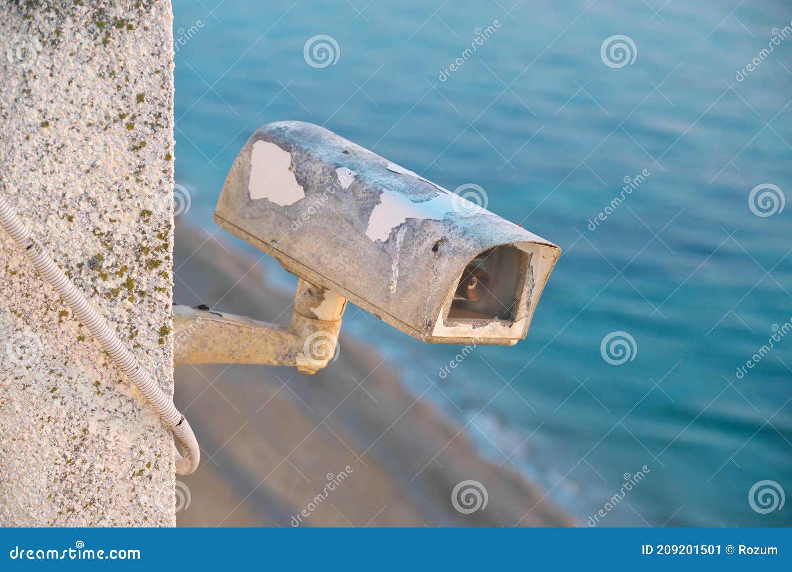 Old security cctv camera stock image. Image of technology - 209201501