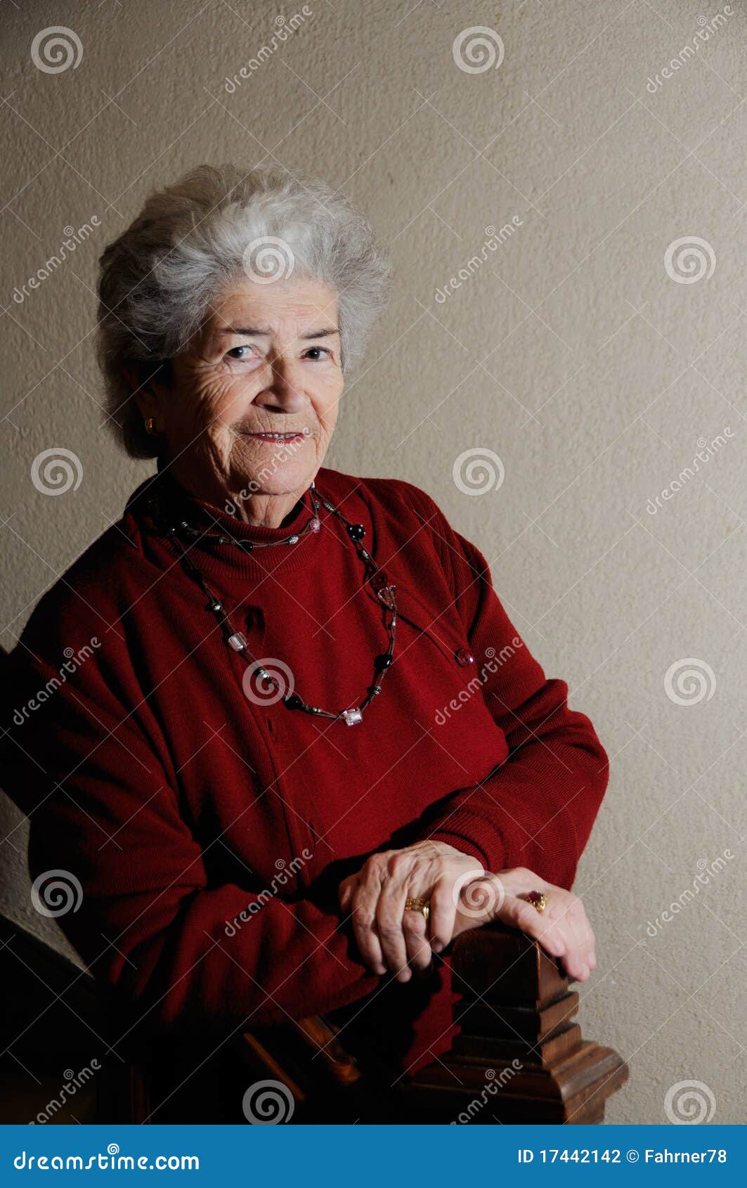 Old senior lady stock photo. Image of happy, granny, face - 17442142