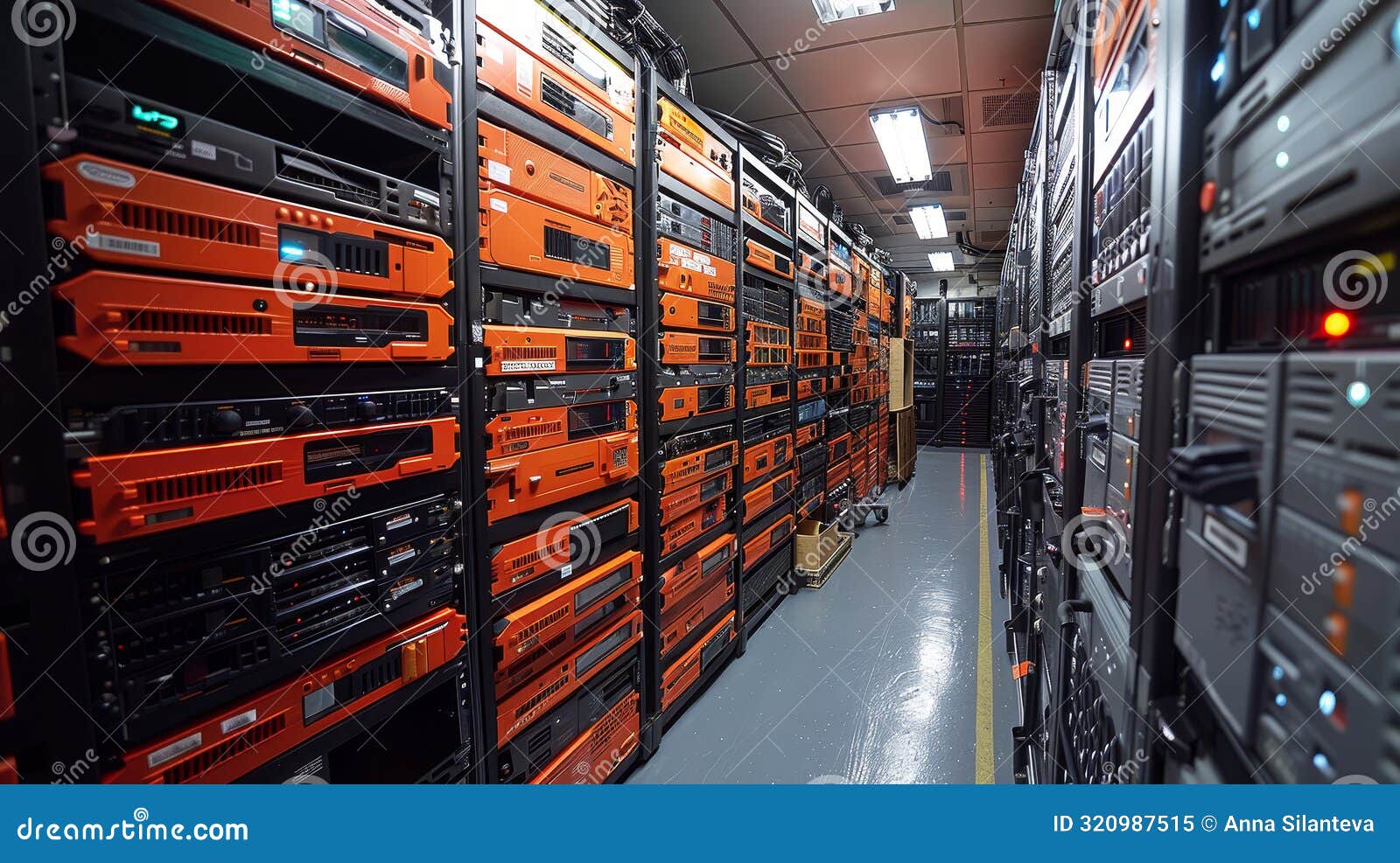 Old Server Room from the 90s Stock Image - Image of data, internet ...
