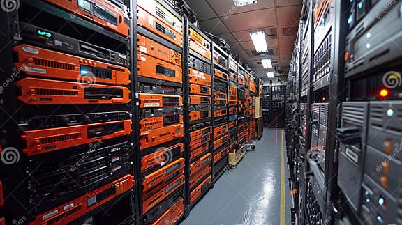 Old Server Room from the 90s Stock Image - Image of data, internet ...