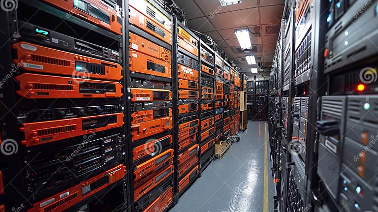 Old Server Room from the 90s Stock Image - Image of data, internet ...
