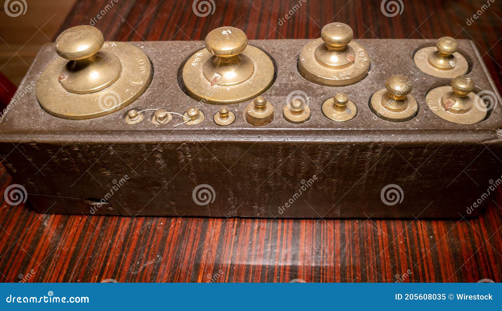 Old Set of Weights of Different Sizes Stock Image - Image of weights ...