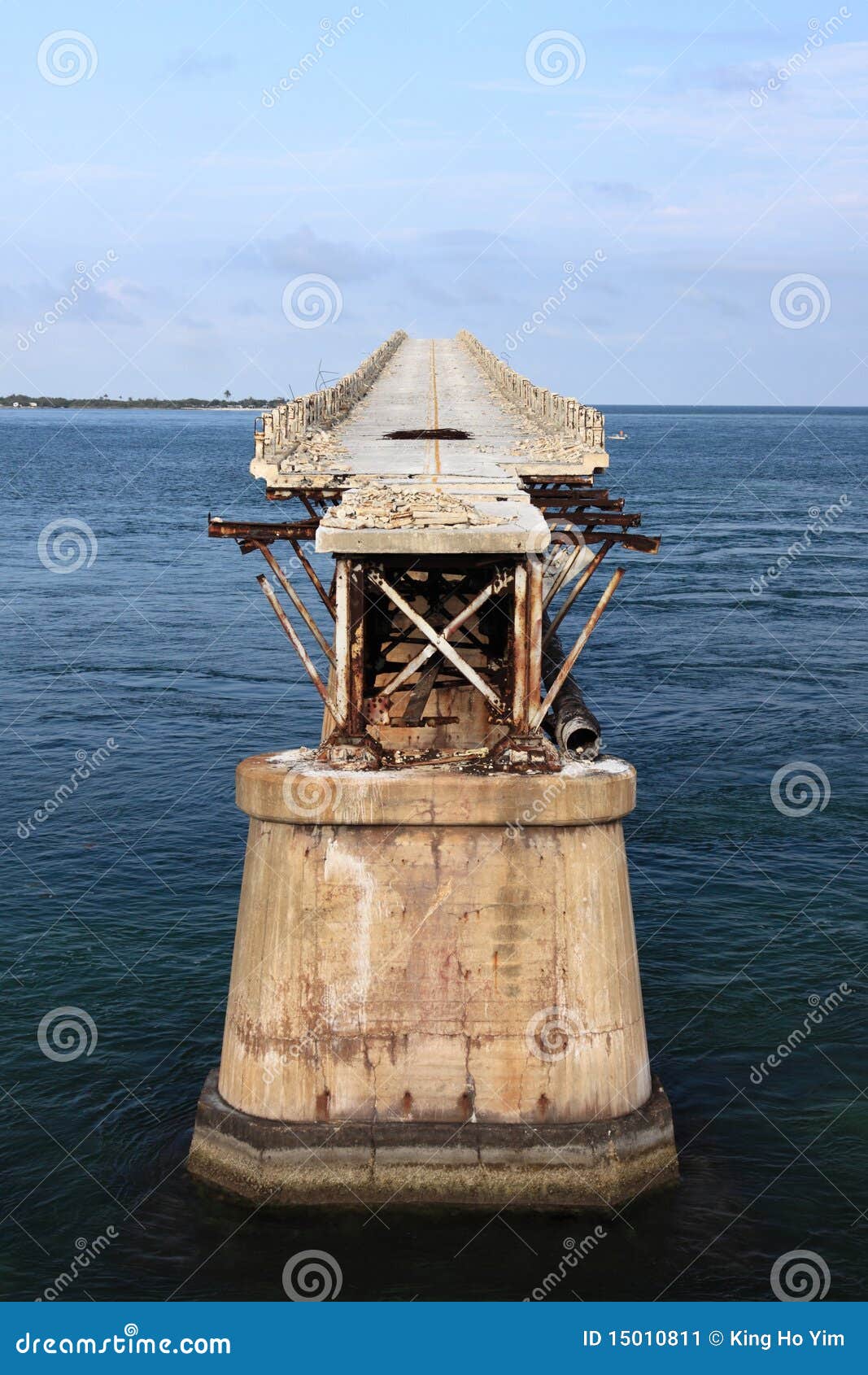 Old Seven Mile Bridge in Florida Keys Stock Image - Image of mile ...