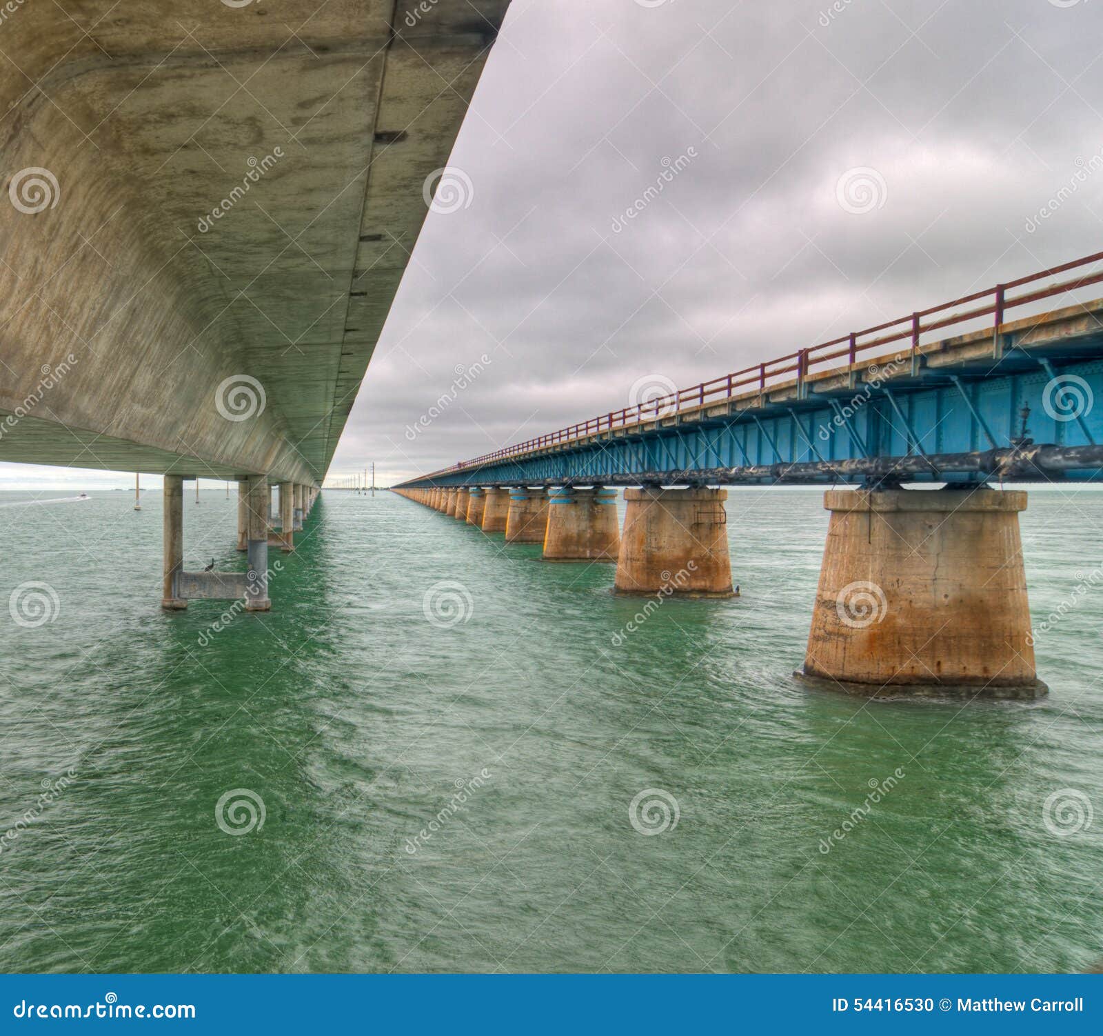 Old Seven Mile Bridge stock photo. Image of bridge, island - 54416530