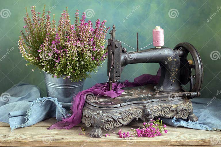 Old sewing machine stock photo. Image of disappears, board - 78416806