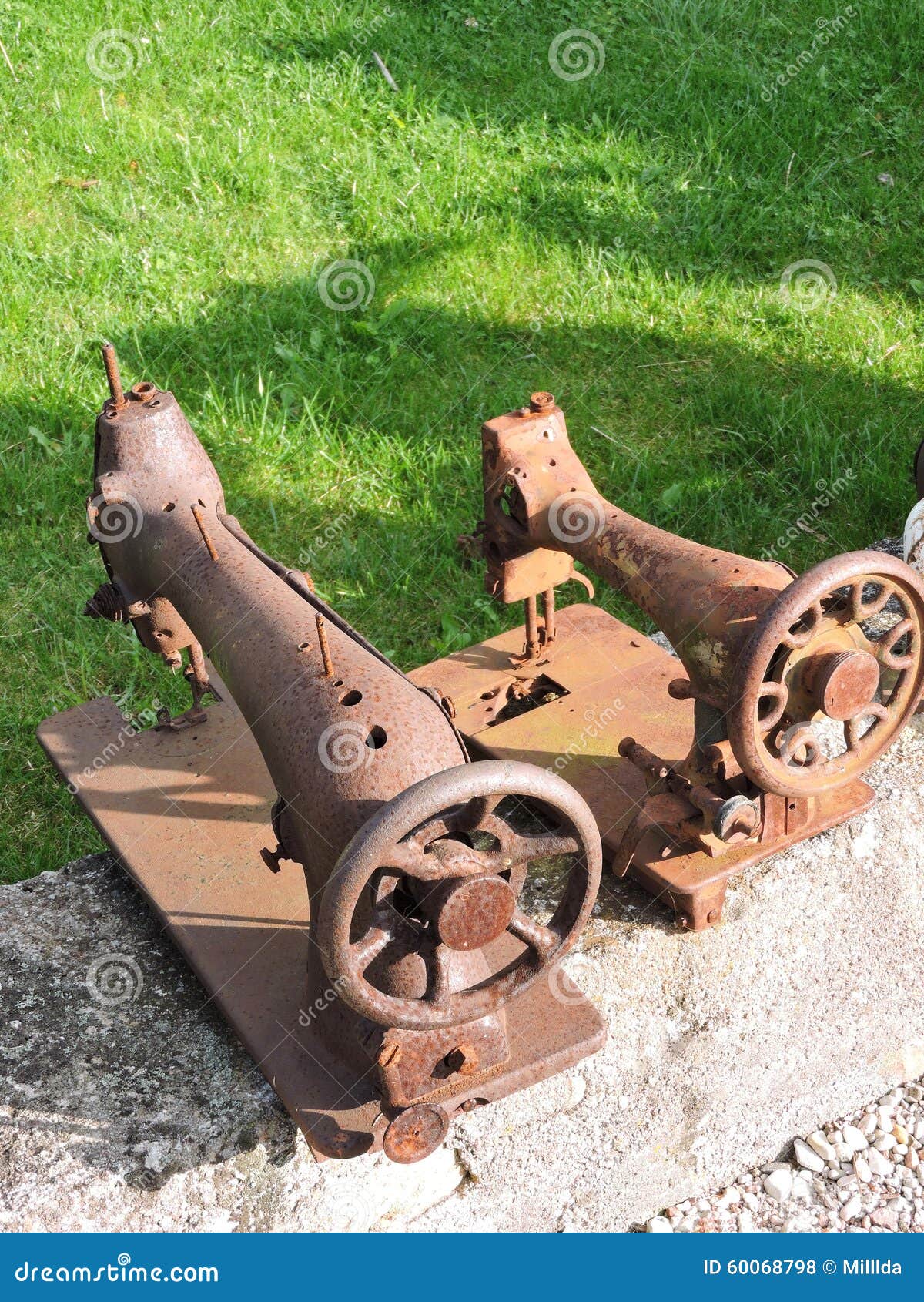 Old sewing machines stock photo. Image of texture, sewing - 60068798