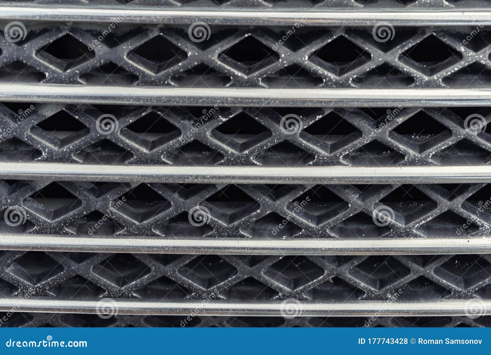 Old Shabby Car Radiator Grille Stock Photo - Image of nostalgia ...