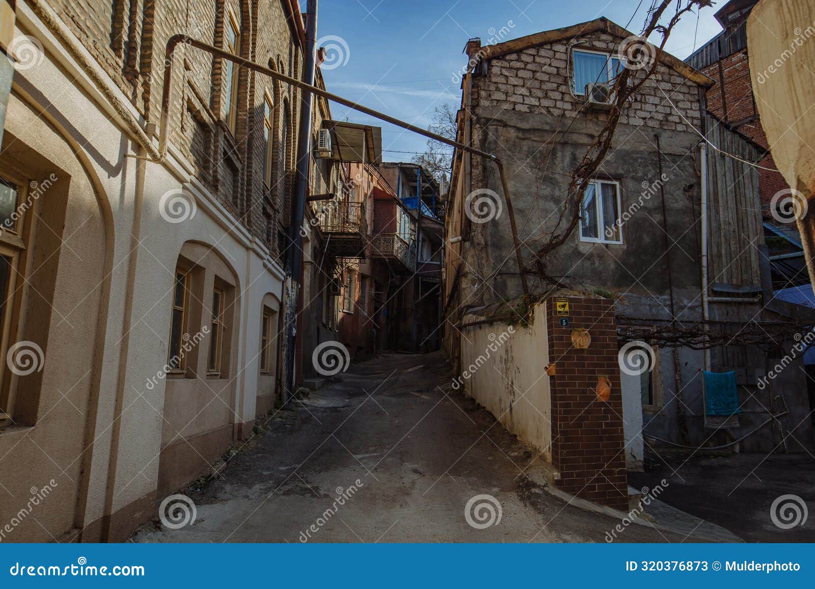 Old Shabby Houses in the Slum District Stock Image - Image of poor ...