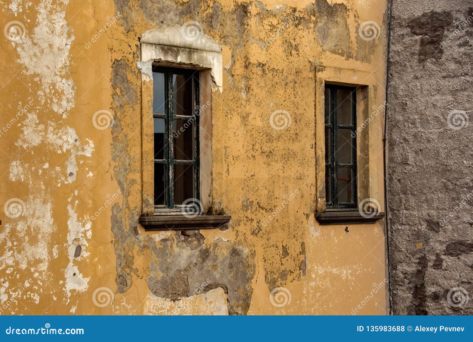 Old Shabby Wall of Building. Stock Photo - Image of color, stone: 135983688