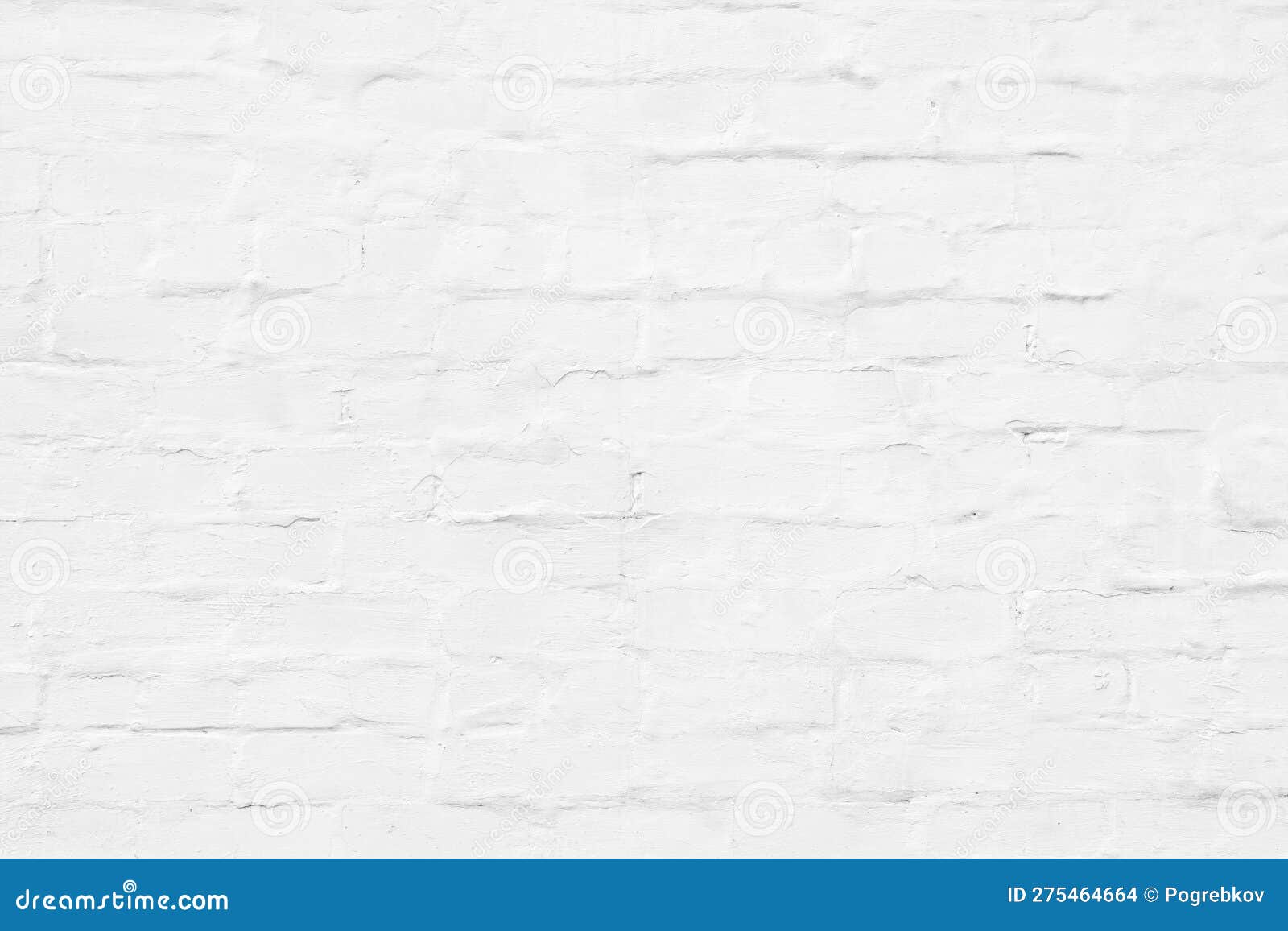 Old Shabby Whitewashed Plastered Brick Wall Texture. White Painted ...