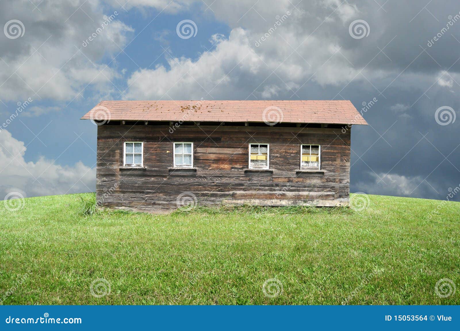 Old Shack stock photo. Image of barn, land, clouds, nature - 15053564