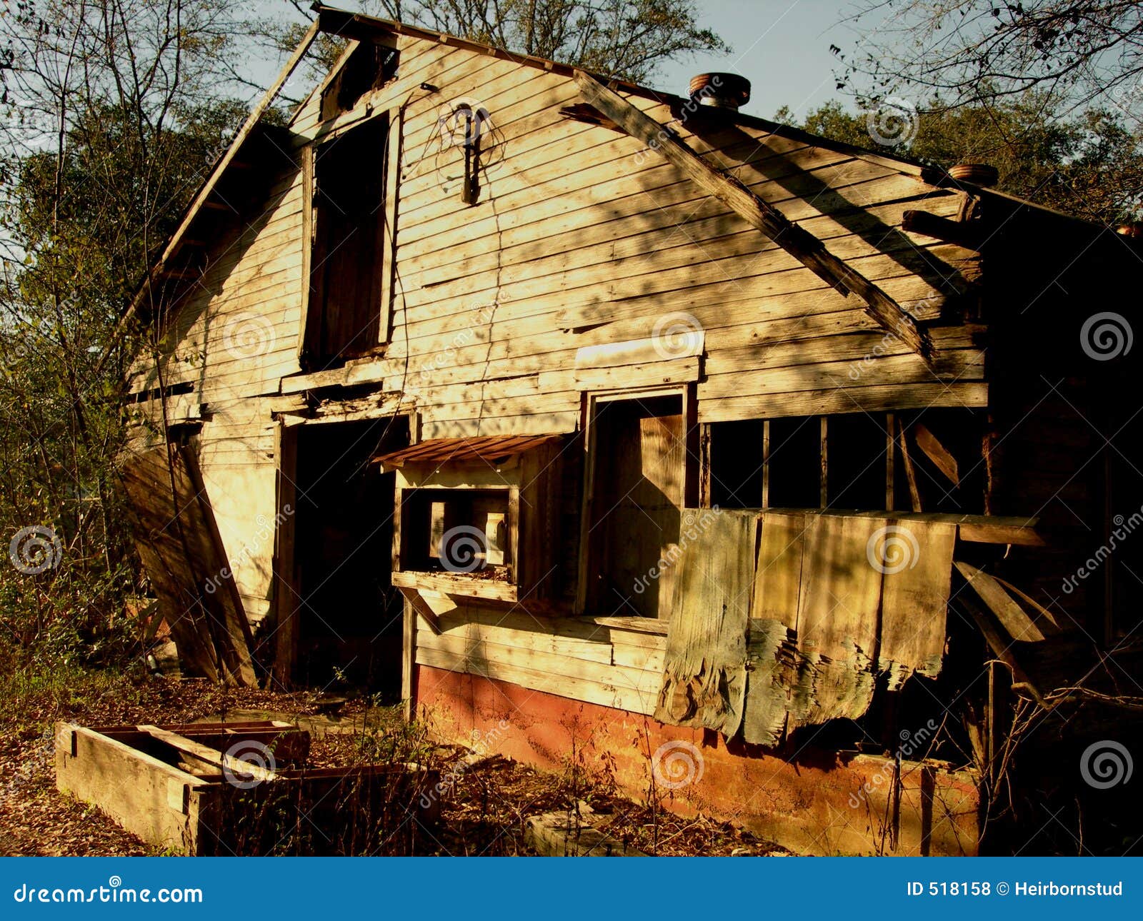 Old Shack stock photo. Image of woods, tallahassee, florida - 518158