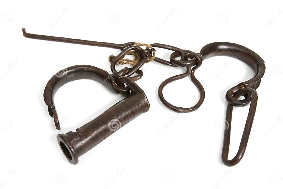 Old Shackles stock photo. Image of iron, kinky, criminal - 43030844