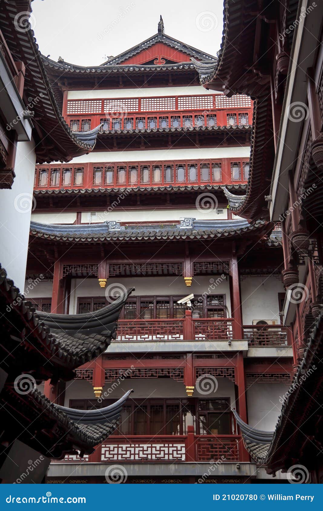 Old Shanghai Buildings Red Roofs China Stock Photo - Image of chinese ...