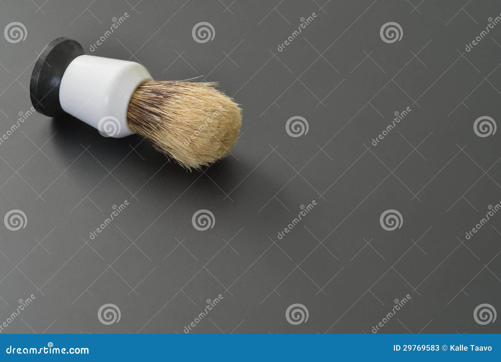 Shaving Brush Against The Packaging On A Light Surface Royalty-Free ...