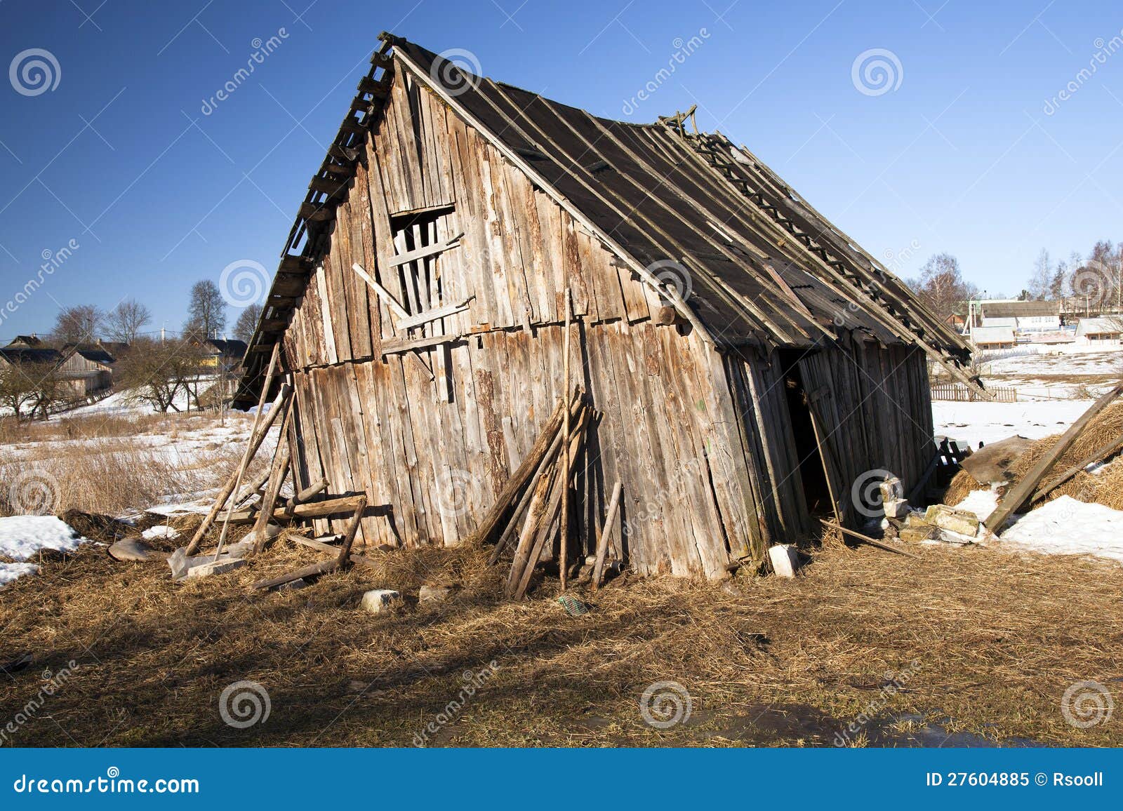 Old shed stock image. Image of belarus, roof, closeup - 27604885