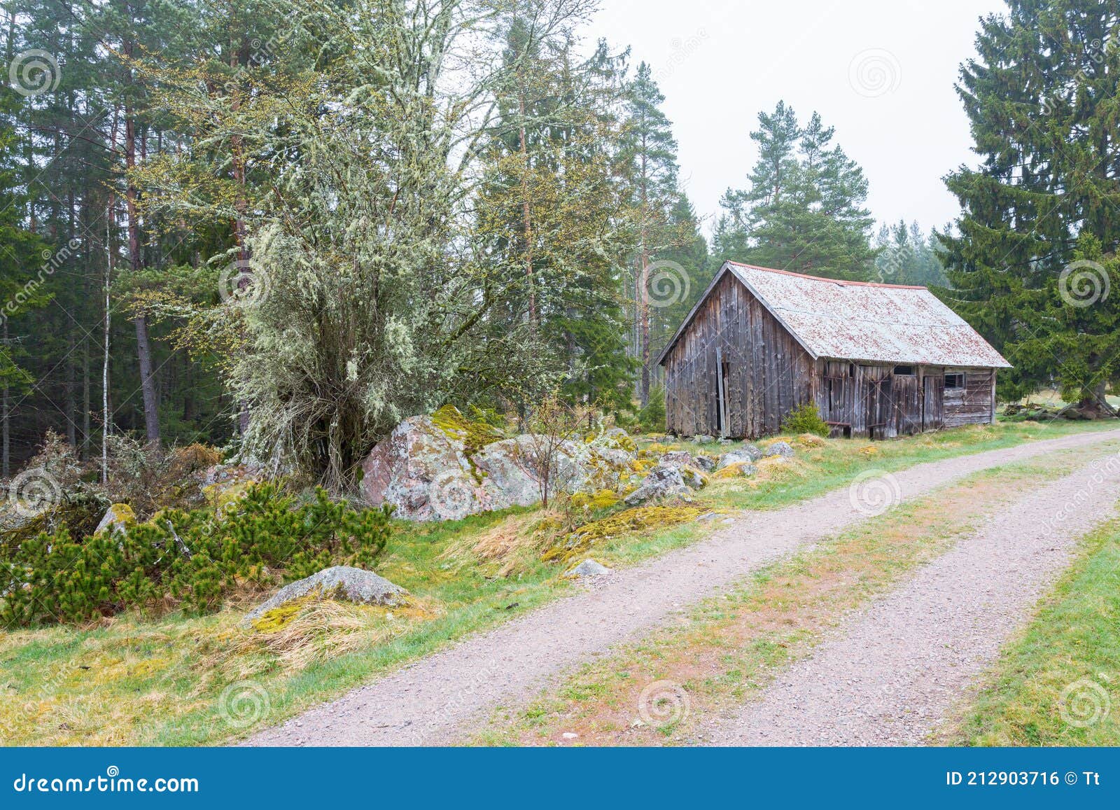 Old Shed at the Gravel Road Stock Photo - Image of house, exterior ...