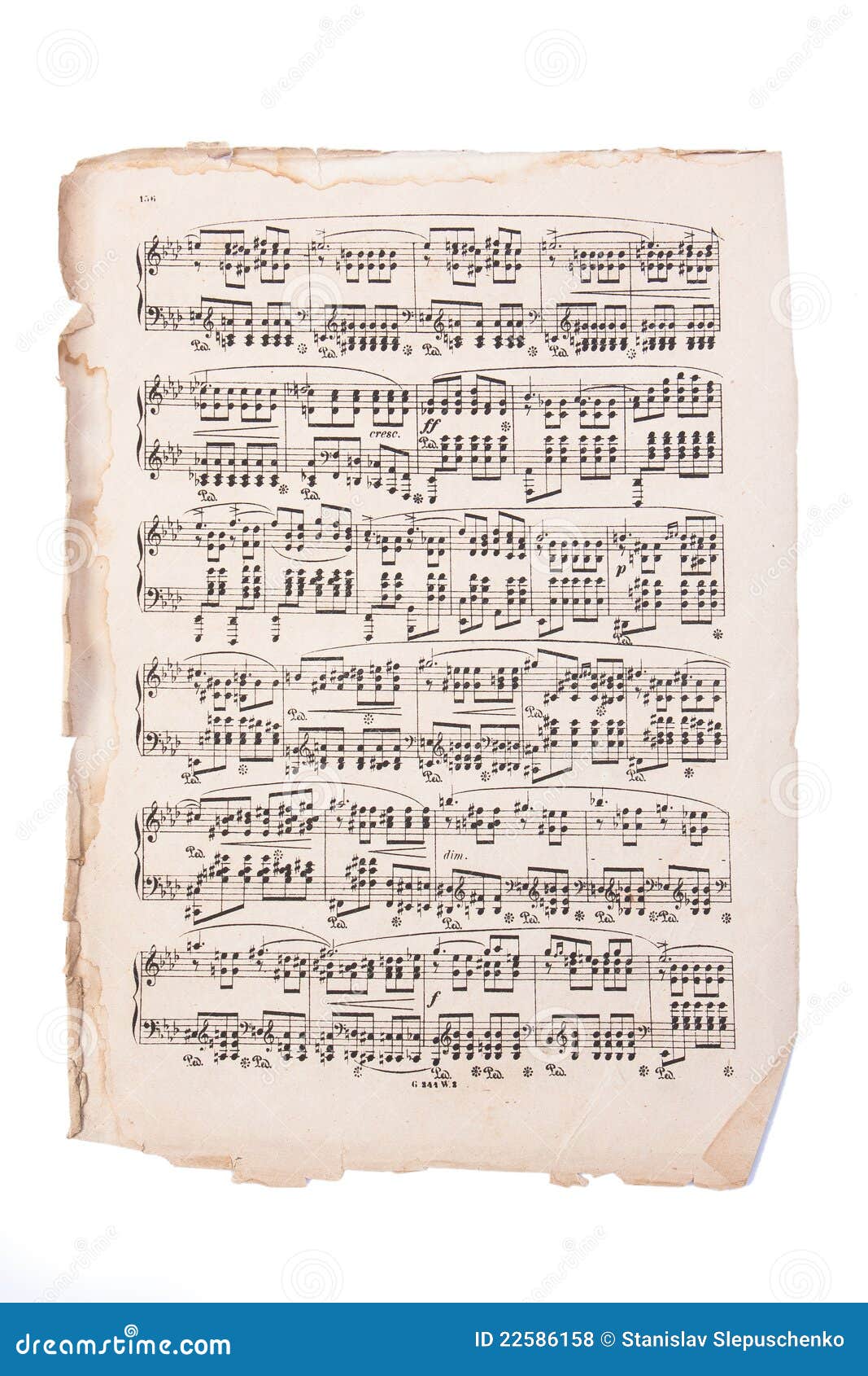 Old Sheet Music stock photo. Image of writing, parchment - 22586158