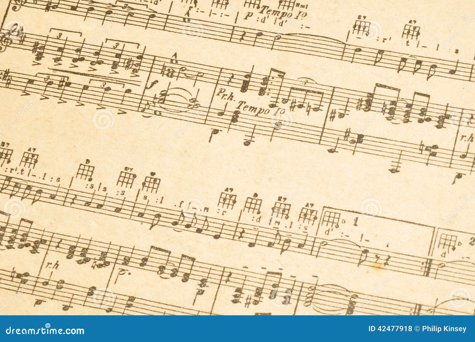 Old Sheet Music stock photo. Image of paper, retro, discoloured - 42477918