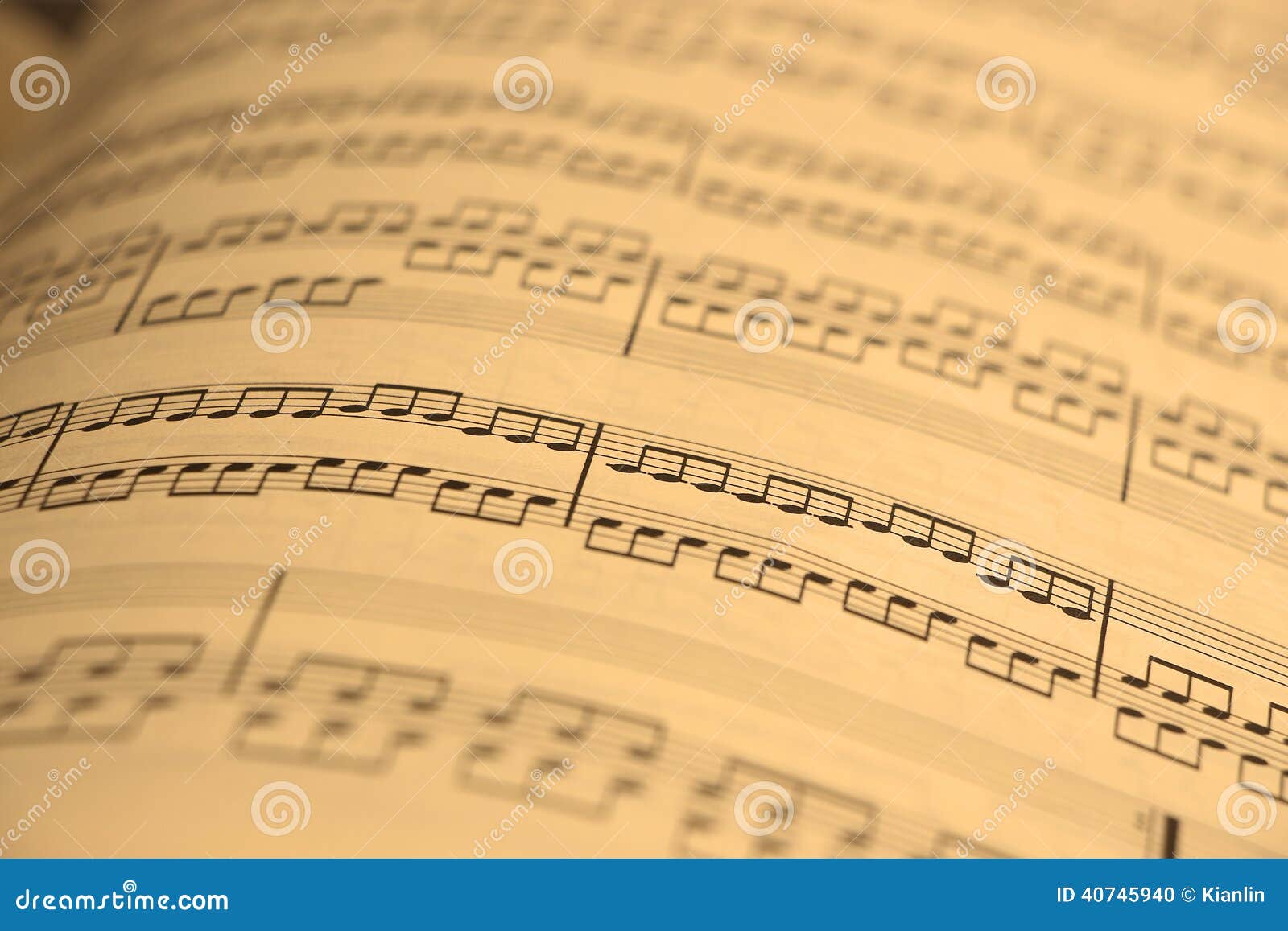 Old Sheet Music stock photo. Image of graphics, eighth - 40745940
