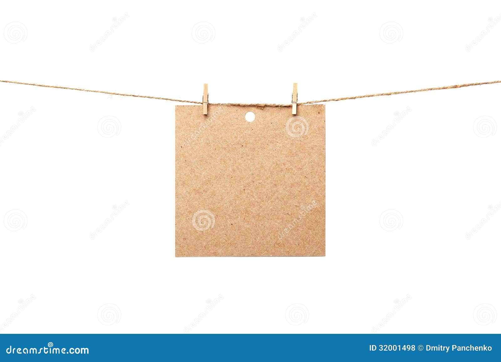 Old sheet of paper hanging stock photo. Image of rough - 32001498