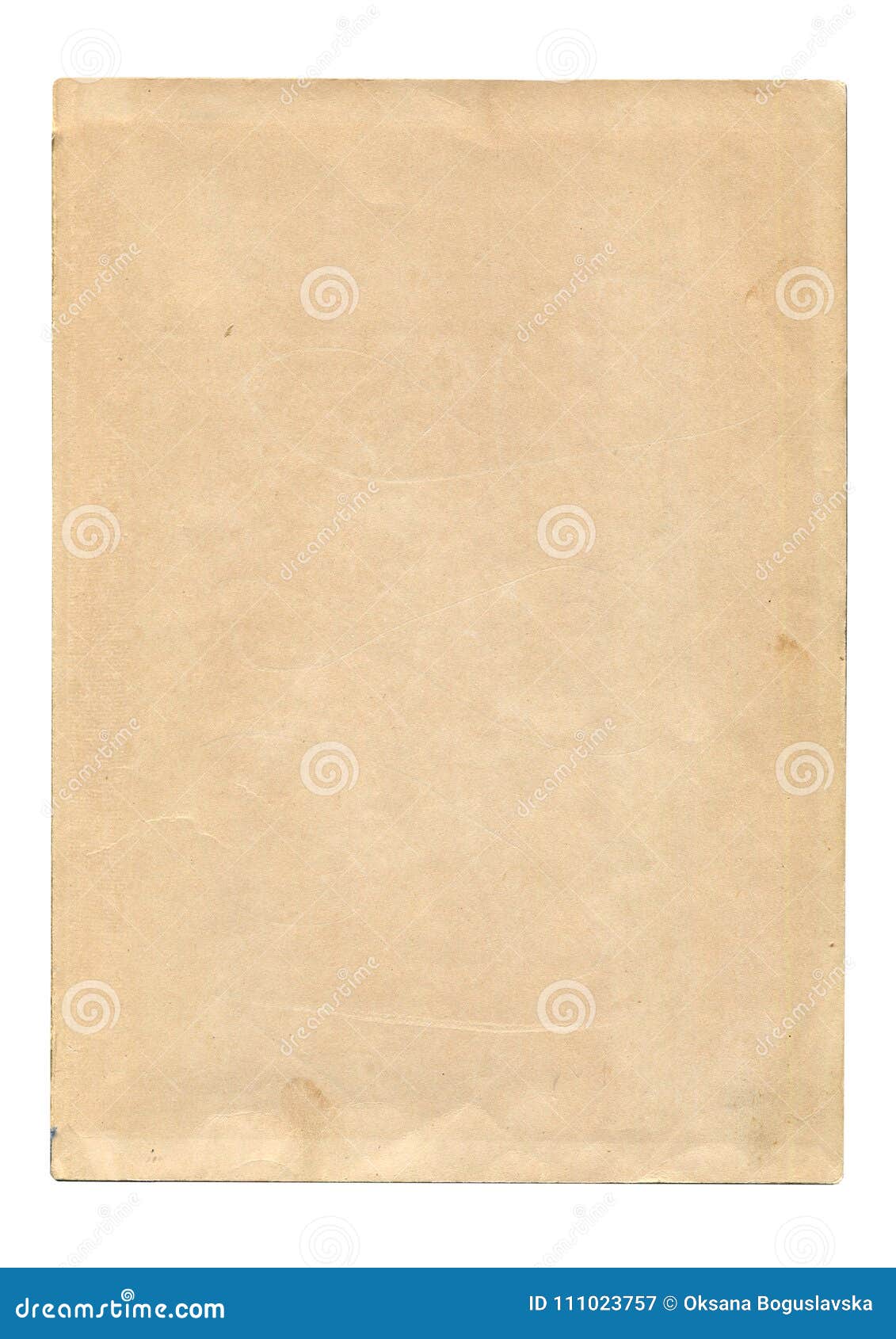 Old paper sheet stock image. Image of blank, education - 111023757