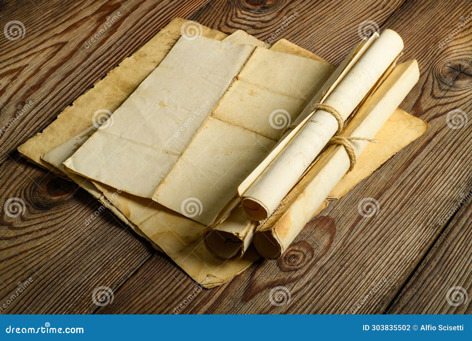 Old sheets Paper Aged stock photo. Image of ancient - 303835502