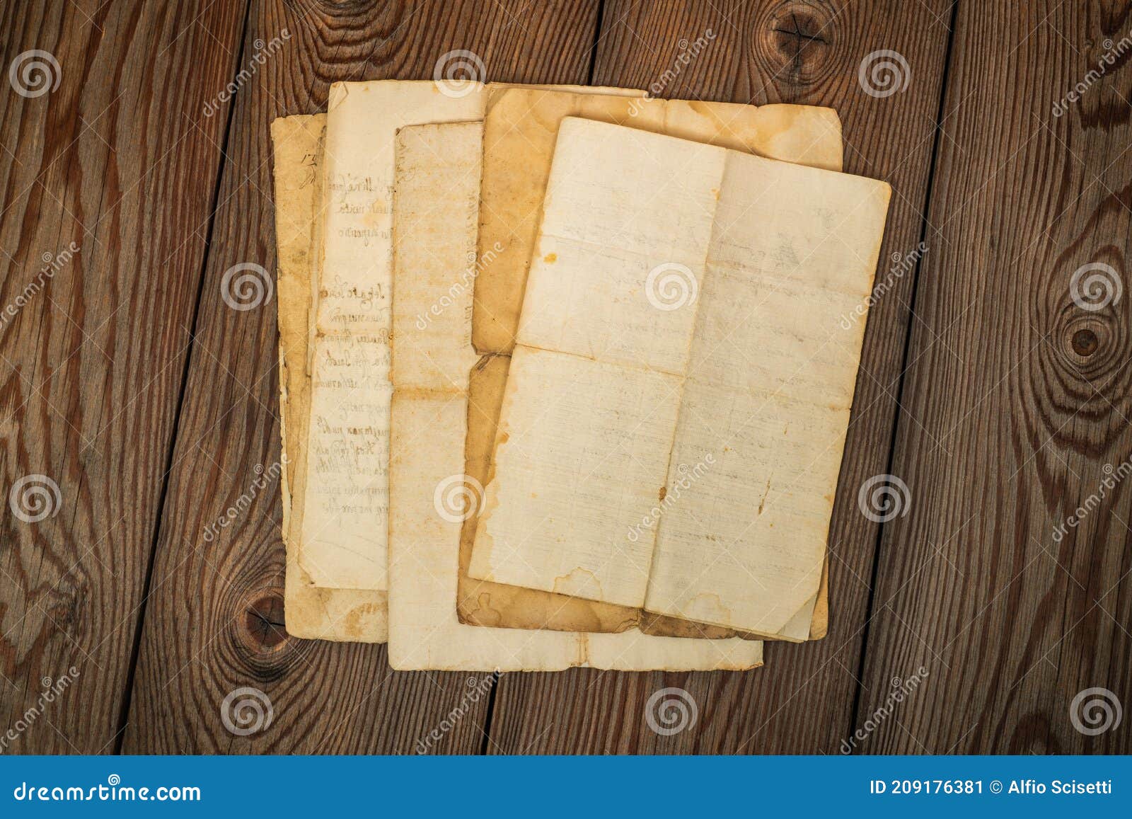 Old Sheets Stacked Royalty-Free Stock Photo | CartoonDealer.com #209164953