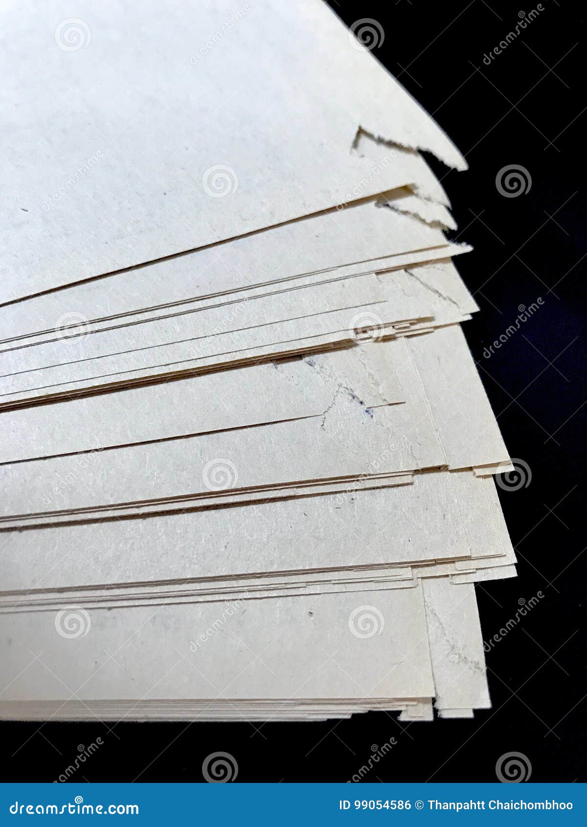 Teared sheet stock photo. Image of copy, multiple, ivory - 99054586
